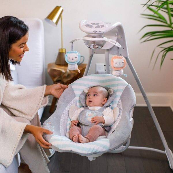 Ingenuity InLighten 2-in-1 Baby Swing & Rocker